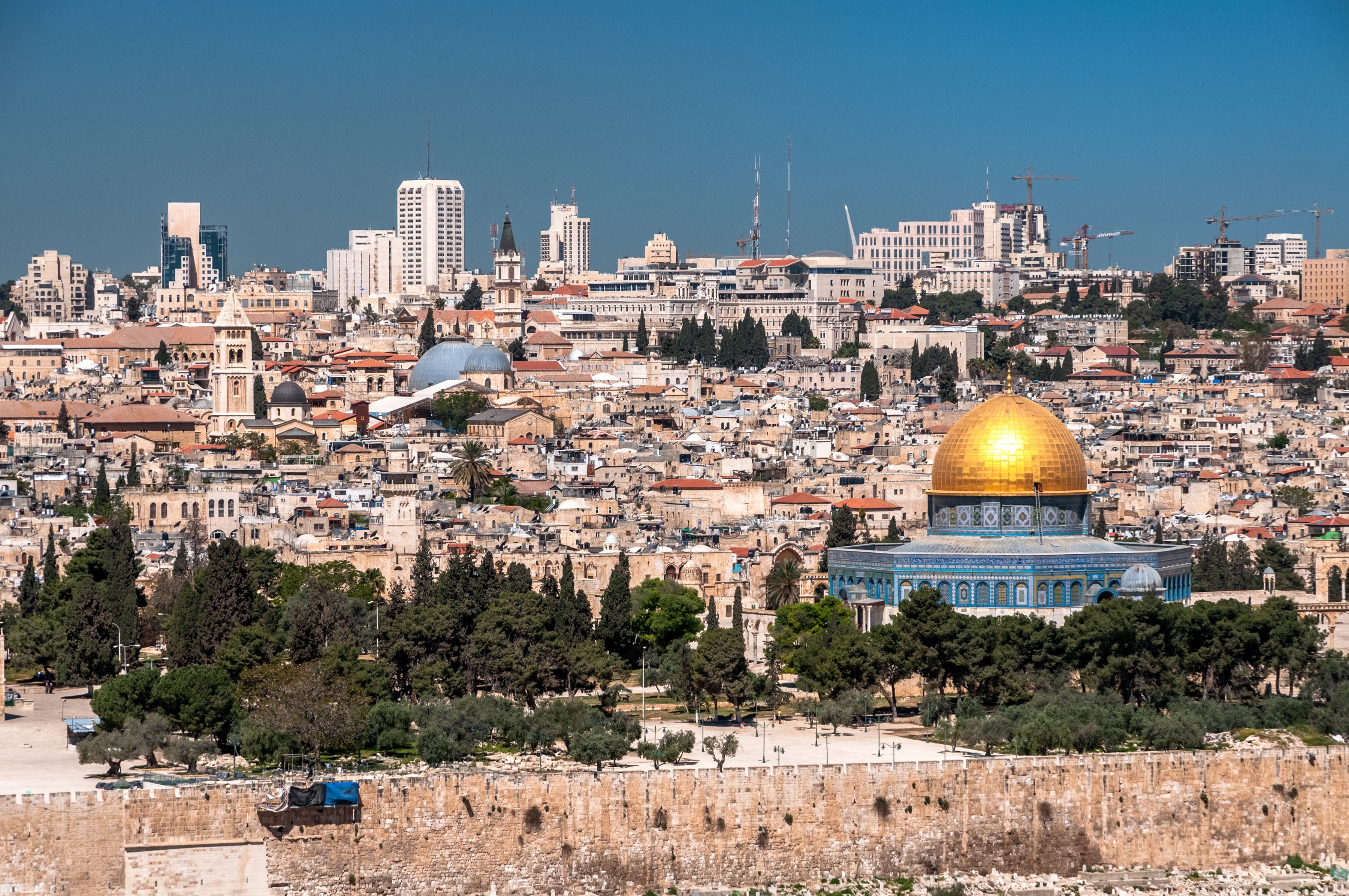Scenic view of Jerusalem cityscape. Israel. - Village Church